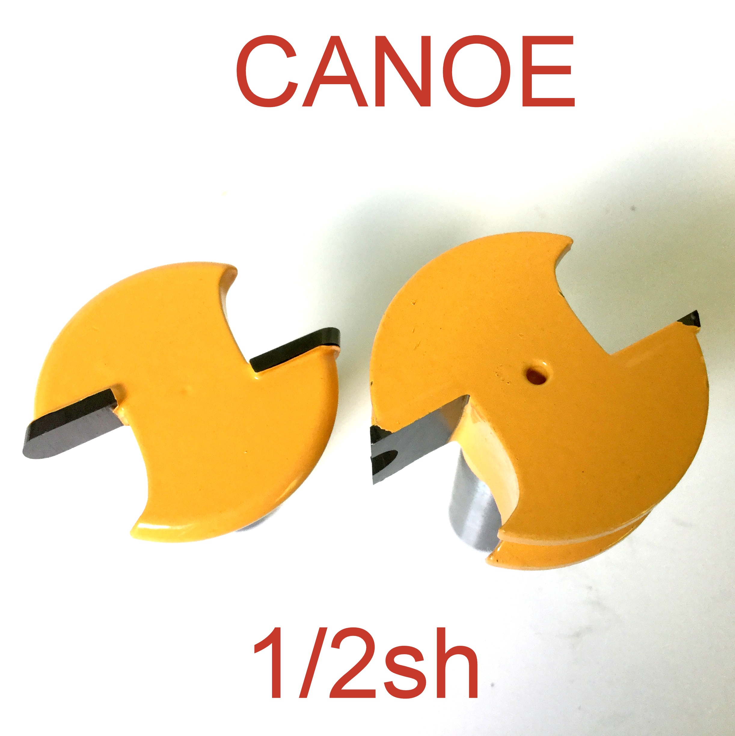 2 pc 1/2" SH 1/4" Dia. Canoe Flute and Bead Router Bit sct-888 ...