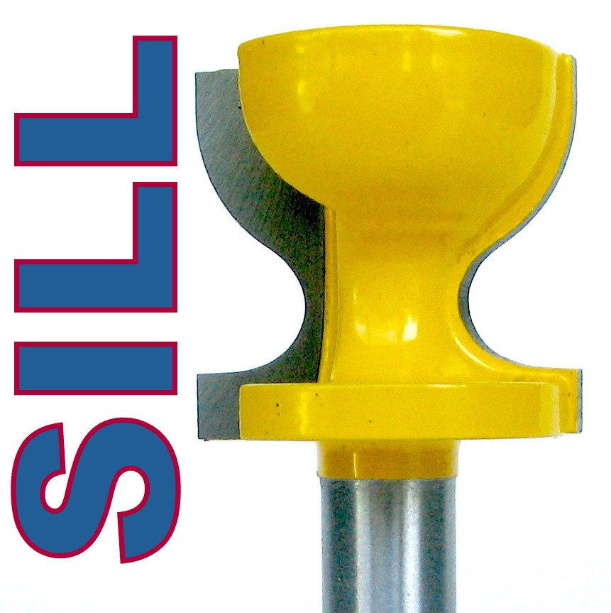 1 pc 1/2" SH Window Sill, Stool Molding & Door Pull Edge Router Bit sct ...