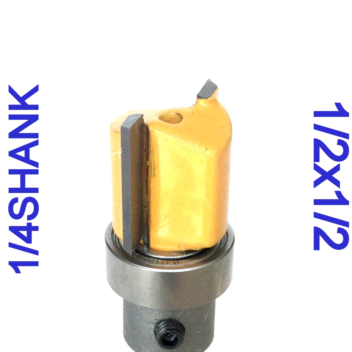 1 pc 1/4" Shank with Top Bearing Dado 1/2x1/2 Blade Flush Trim Pattern ...