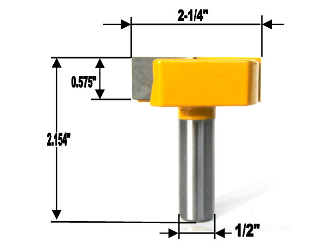 1 pc 1/2" Shank 2-1/4" Diameter Bottom Cleaning Router Bit sct-888 | eBay