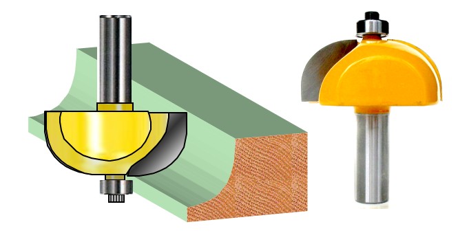 2 pc 1/2" SH 1/2" Radius Drop Leaf Table Router Bit Set GSA | eBay