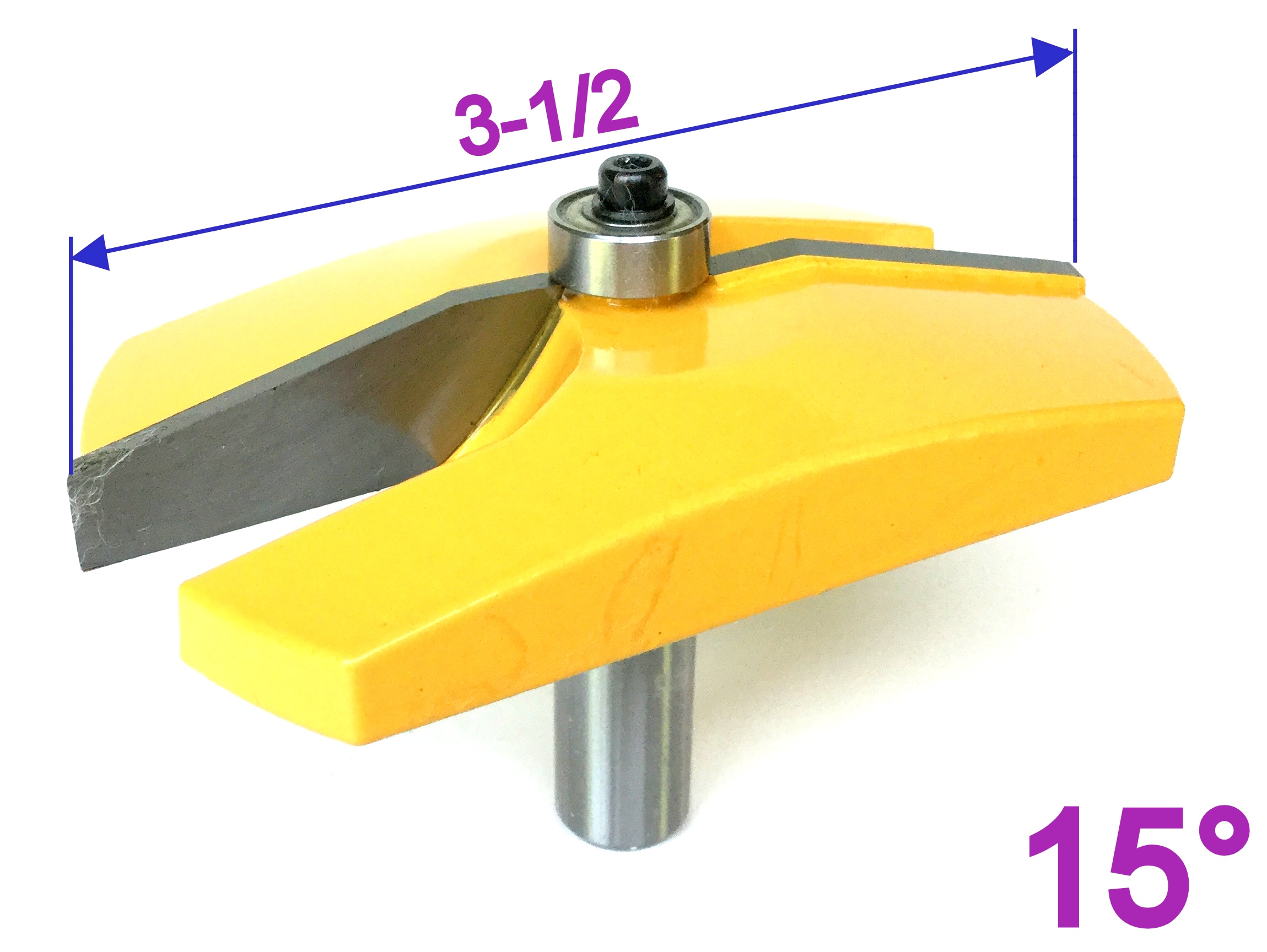 1pc 3-1/2" Dia 15° Straight Raised Panel Router Bit S 7426923962639 | eBay