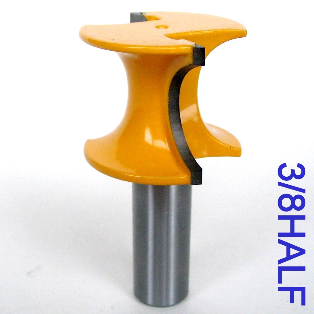 1-pc 1/2" SH 3/8" Rad. Half Round Bull Nose Router Bit S | eBay