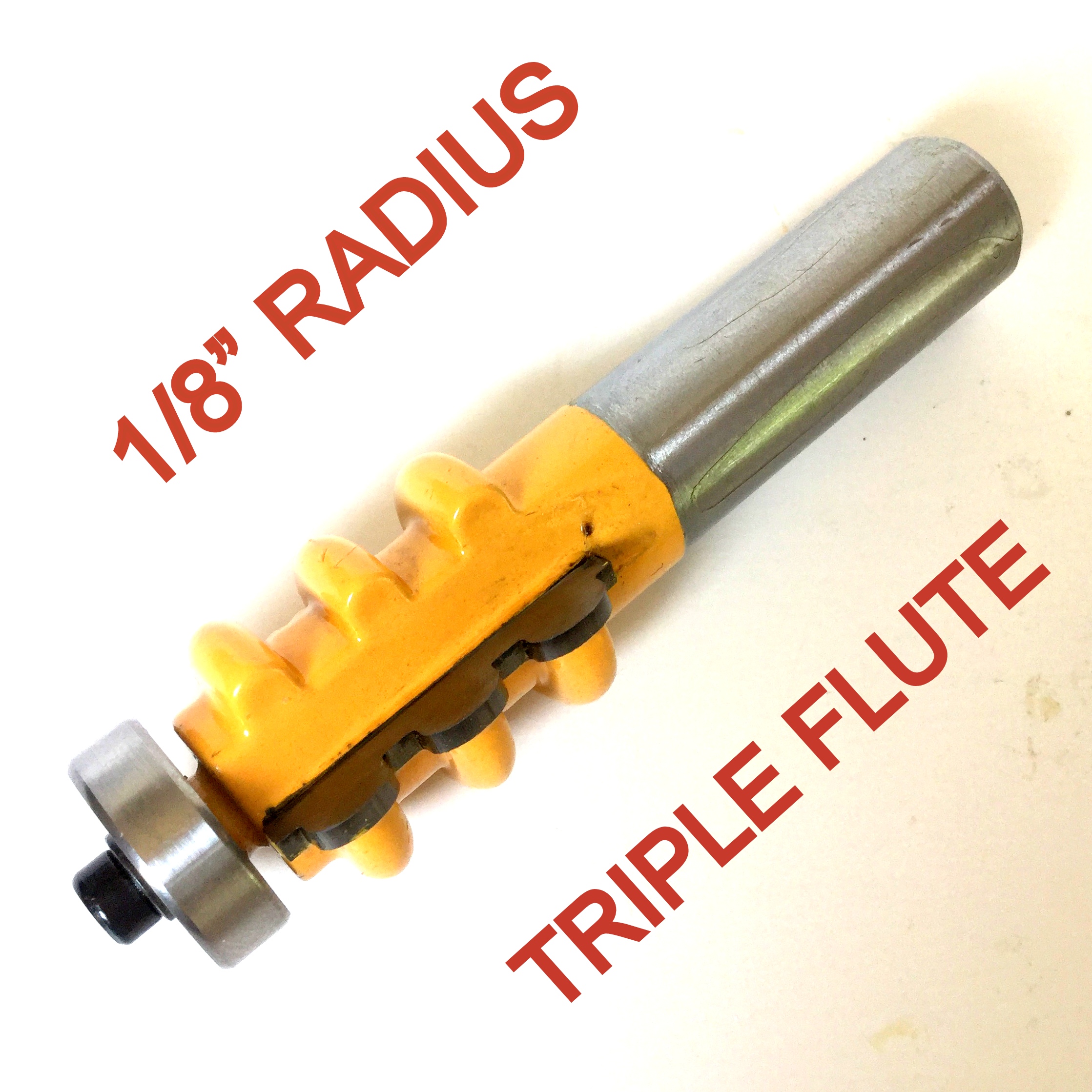 1 pc 1/2" Shank with 1/8" Radius Triple Flute Router Bit sct-888 ...