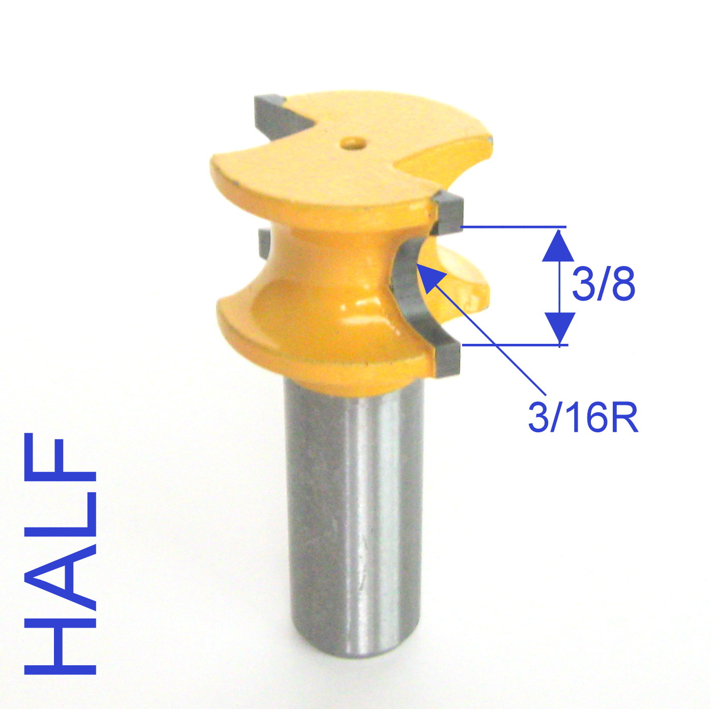 1-pc 1/2" Shanks 3/16" Radius Half Round Bullnose Router Bit sct-888 | eBay