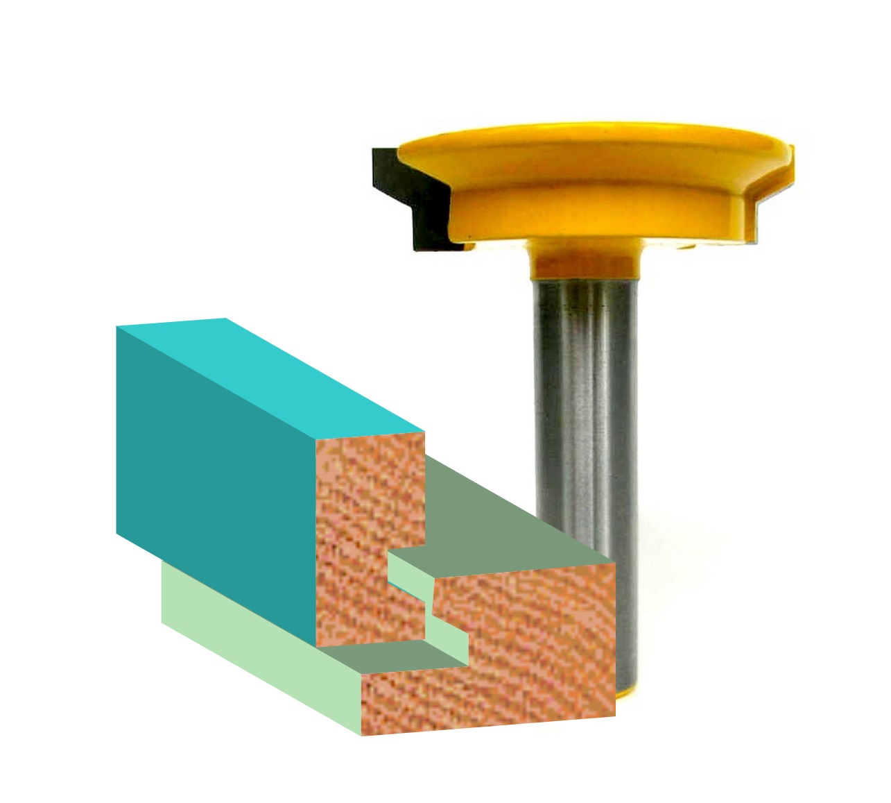 1 pc 1/2" Shank Reversible Front Drawer Lock Joint Router Bit ...